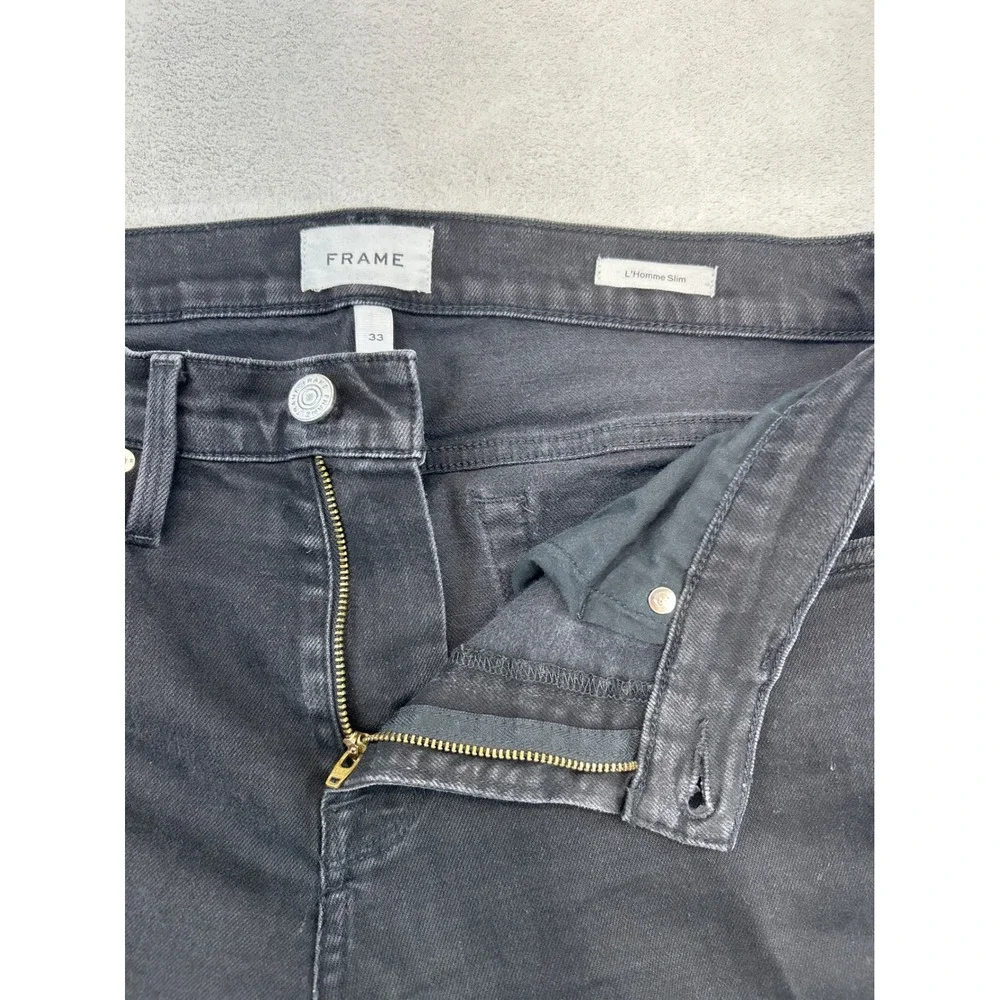 Frame Denim | Jeans | Frame Jeans Mens 33 Black Lhomme Slim Noir ...